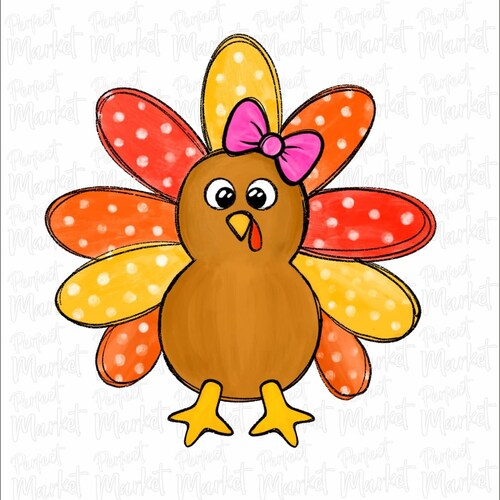 Girl Turkey Svg Thanksgiving Svg Dxf Eps Png Fall Cut - Etsy