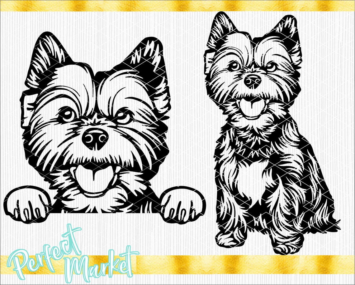 Yorkshire Terrier SVG Yorkshire Terrier Print Shirt - Etsy