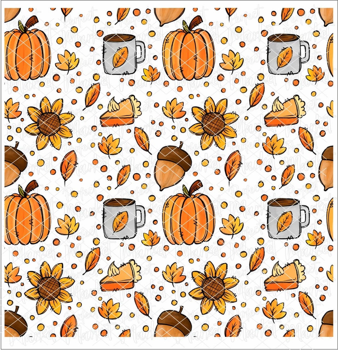 Pumpkin Pattern Png,pumpkin Seamless File Pattern Png,fall Png,digital ...