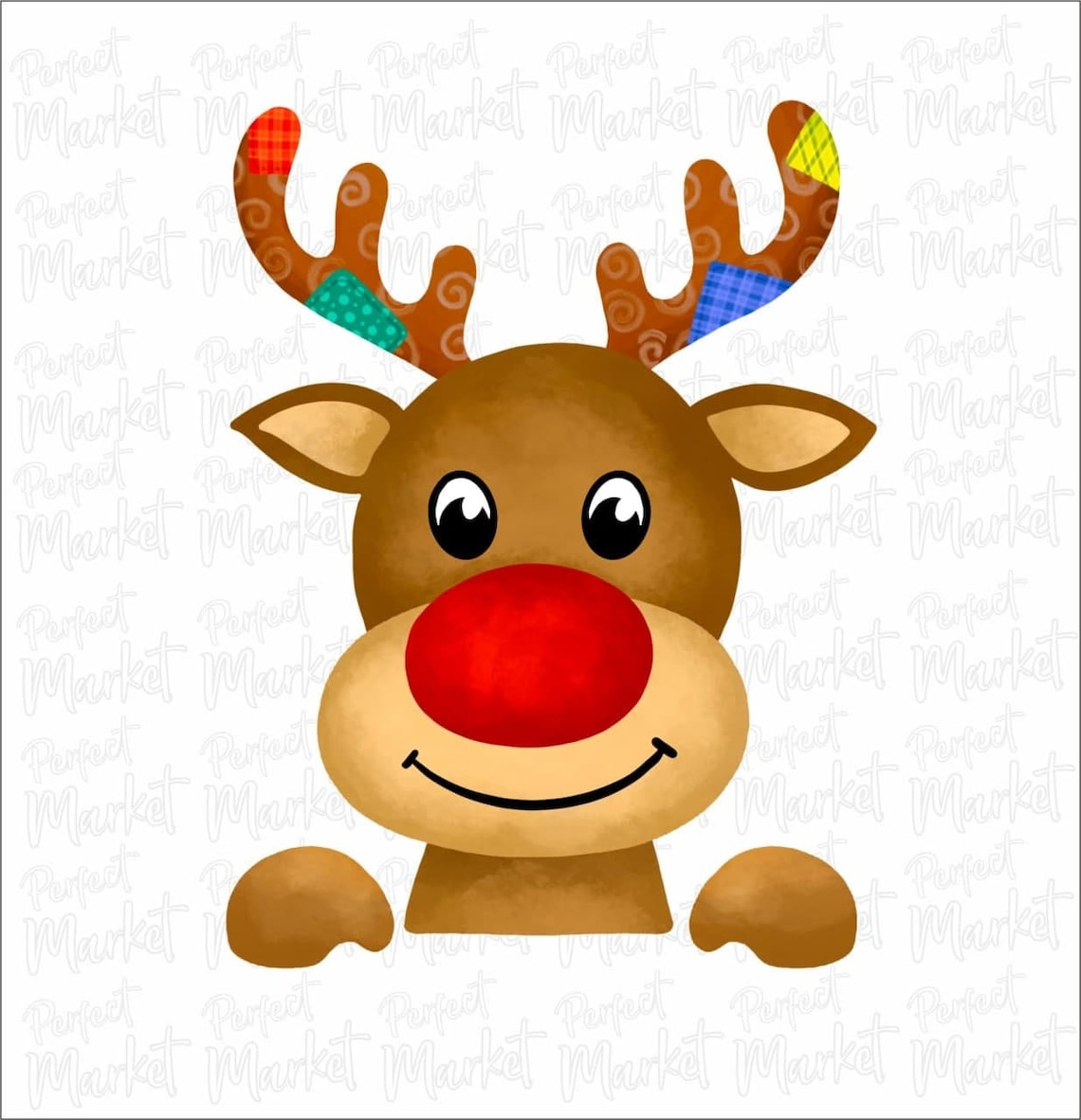 Reindeer Sublimation PNG Designchristmas Pngdigital Download - Etsy