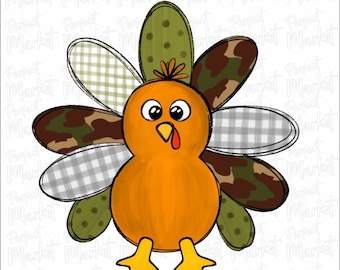 Turkey Png, Girl Turkey Png, Thanksgiving Png, Kids Cut Files, Fall Png ...