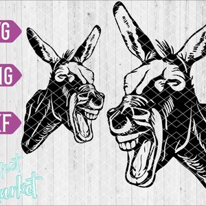 Donkey Svgfunny Donkey Svgdonkey Pngdonkey Laser Cutdonkey - Etsy