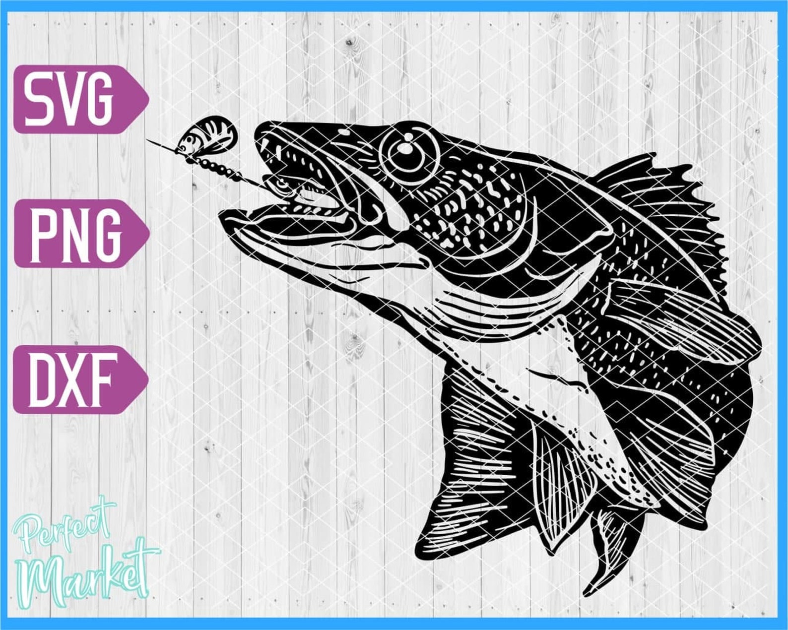 Walleye Fish Svg,walleye Fish Shirt,walleye Fish Png,walleye Fish Dxf ...