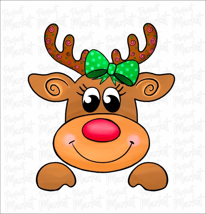Reindeer Sublimation PNG Design,christmas Png,digital Download File ...