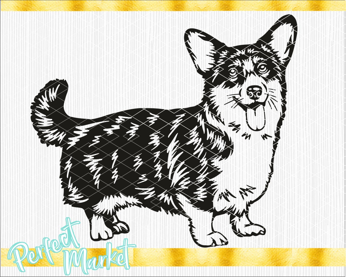 Corgi Svg Dog Svg Files for Cricutcorgi Dxf Filescorgi - Etsy
