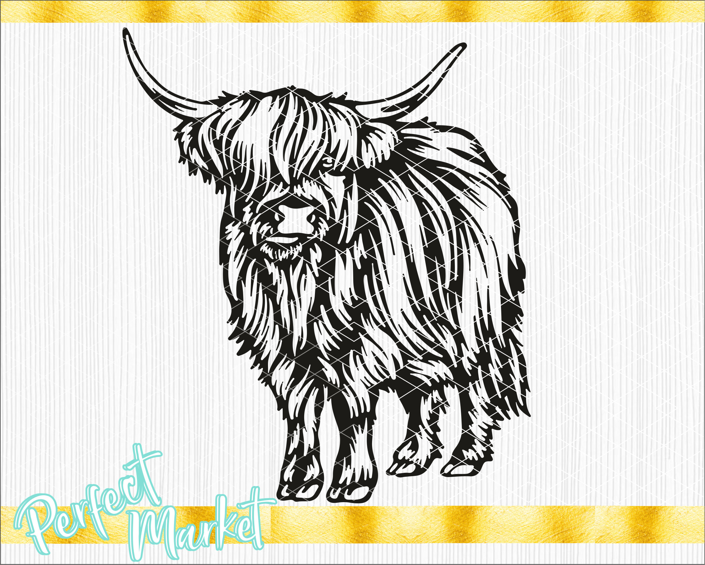 Highland Cow SVG Farm Animals Svg Heifer Svg Files Scottish - Etsy