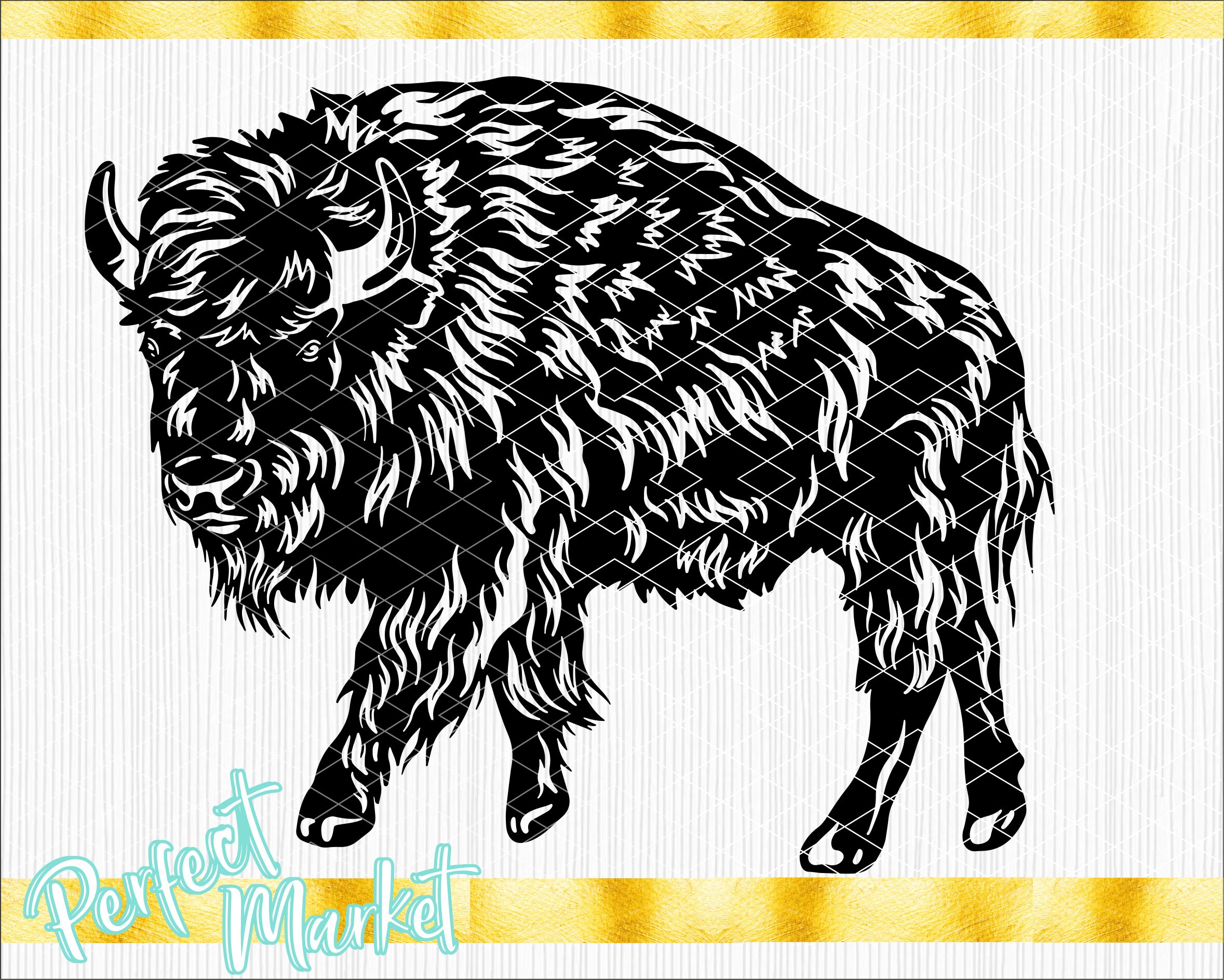 Buffalo Head Clipart