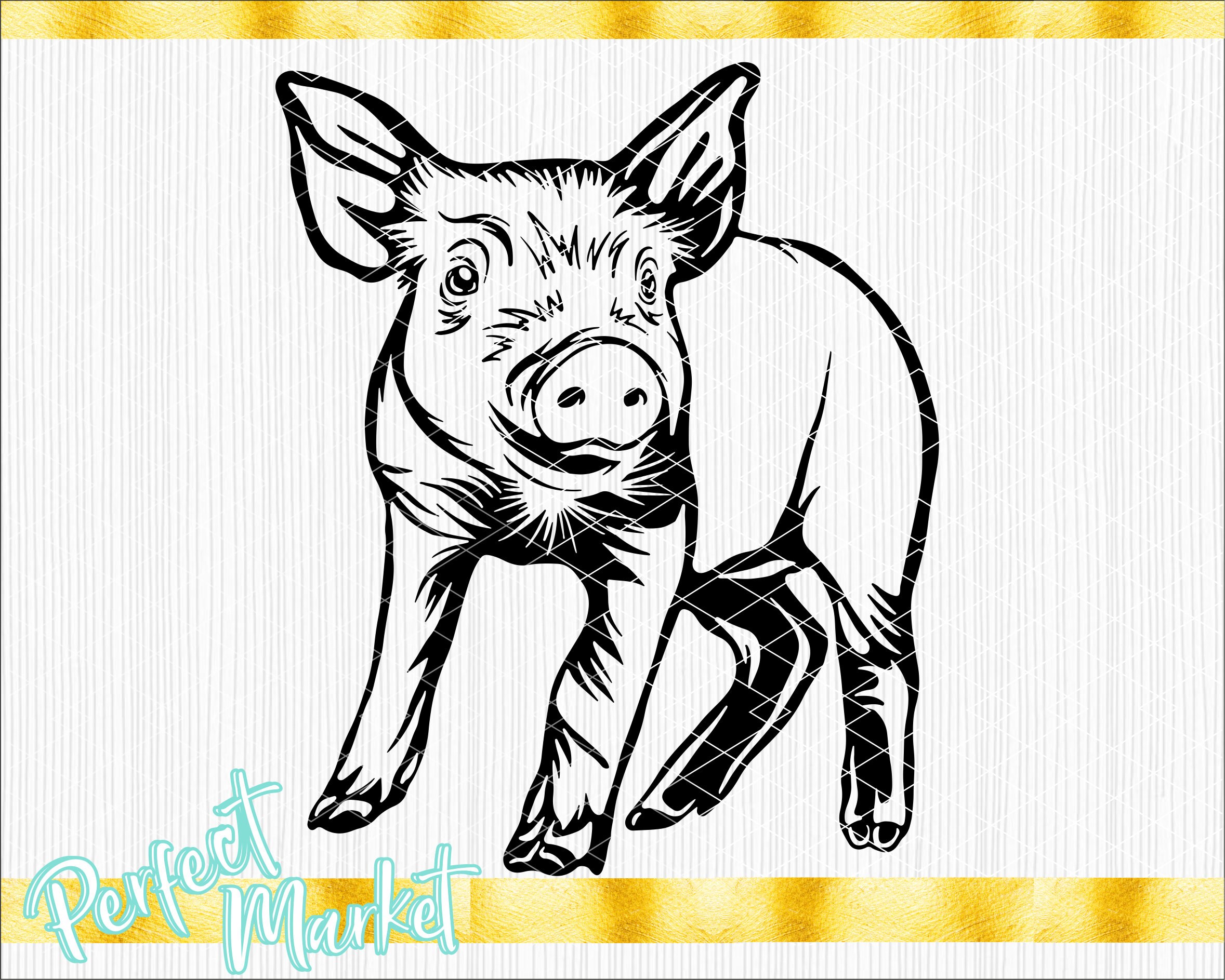 Pig Shirt Pig Svg files for cricut Farm animal svg, Pig Svg files Pig ...