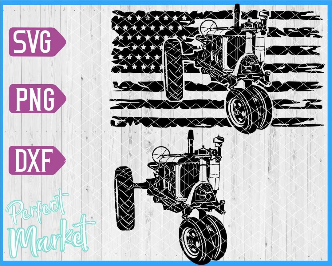 USA Tractor Svg File, USA Farm Life Svg, Tractor Clipart, Tractor Cut ...