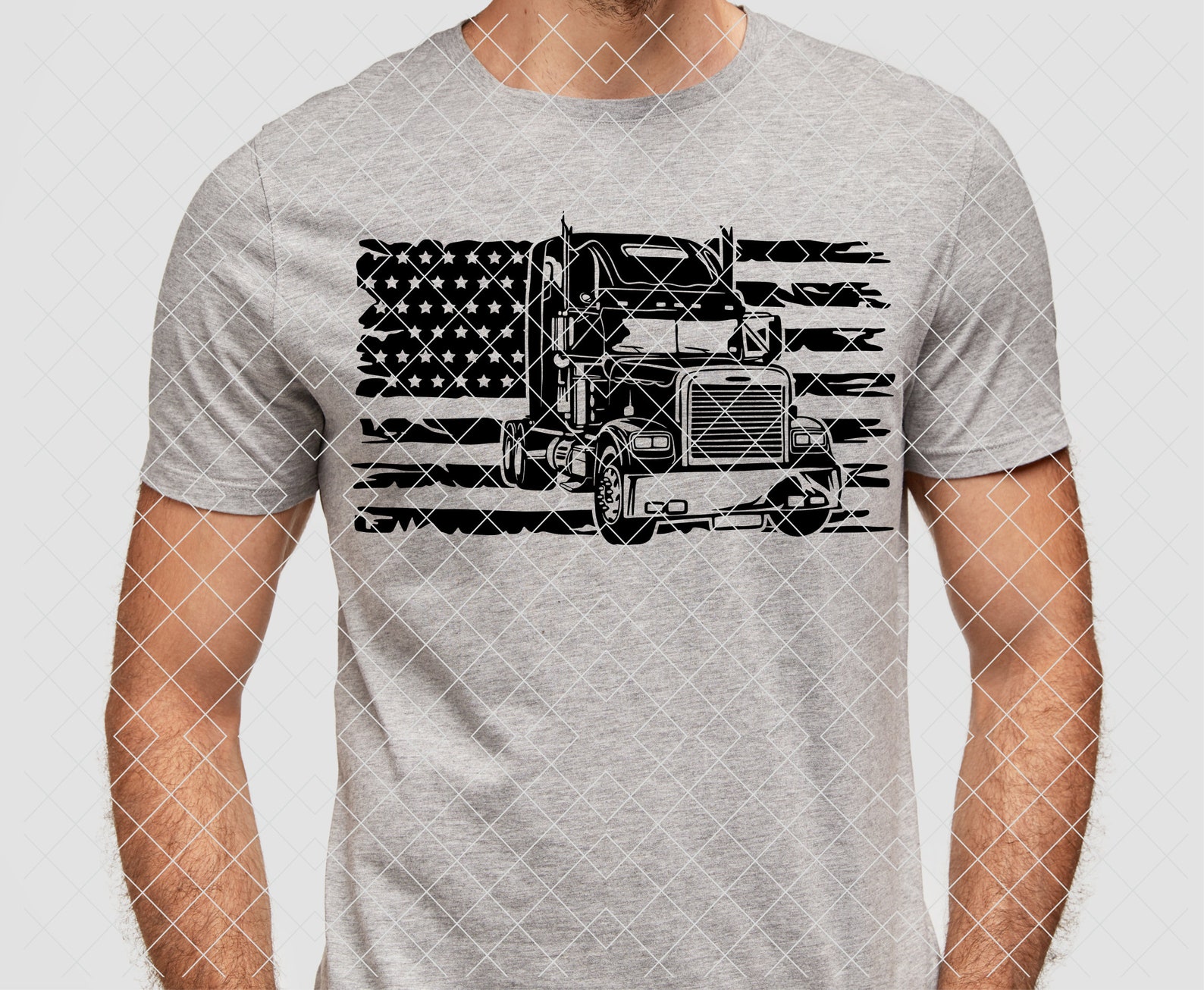 Big Truck Usa Svg File Semi Truck Svgtruck Svgsemi Truck | Etsy