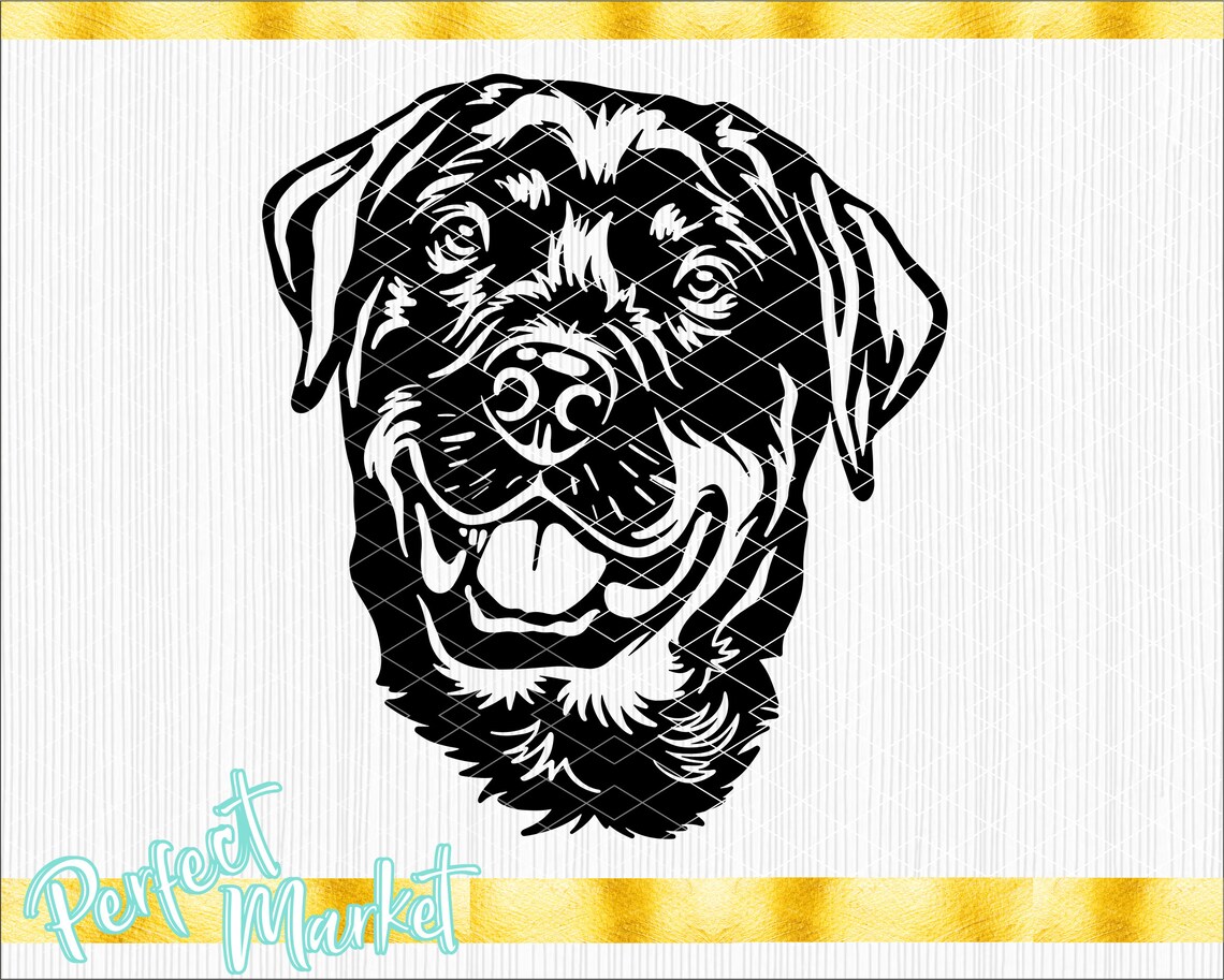 Rottweiler Svg Dog Svg Cricut Rott Vector Rottie Clipart - Etsy