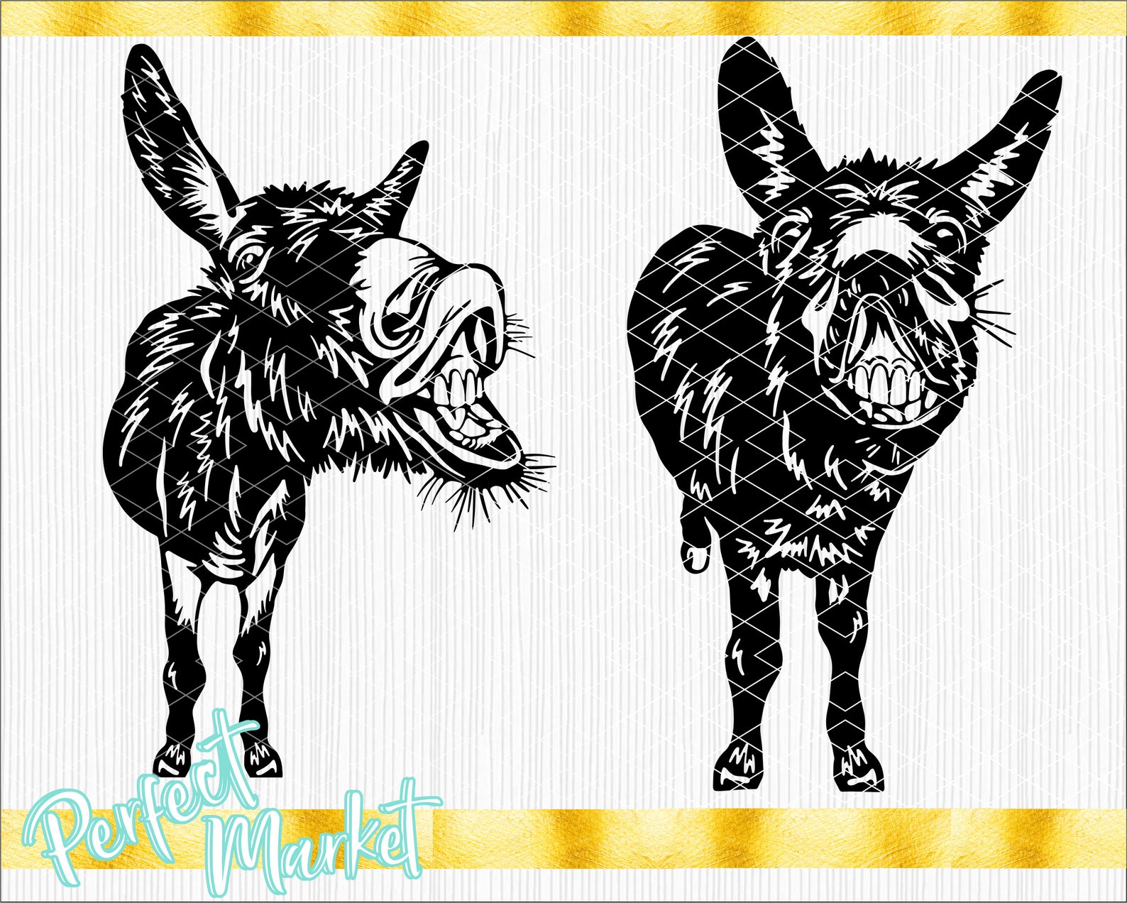 Donkey Svgfunny Donkey Svgdonkey Pngdonkey Laser Cutdonkey - Etsy