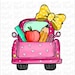 Back to School Truck Png,first Day of School Png,school Cut Files, Girl ...