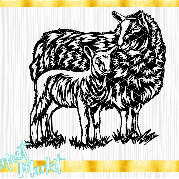 Flock of Sheep Svg - Etsy