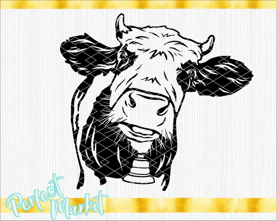 Cow Svg,cow Silhouette,cow Png,cow Face Cut Files,cow Dxf,cow Print,cow ...