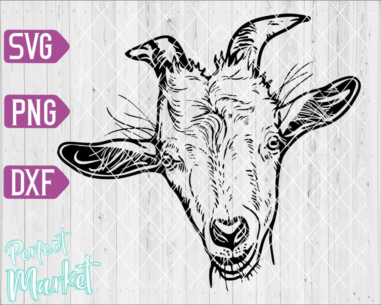 Goat Svg Files,goat Farm Animal Svg,goat Head Svg Cricut,clipart Farm ...