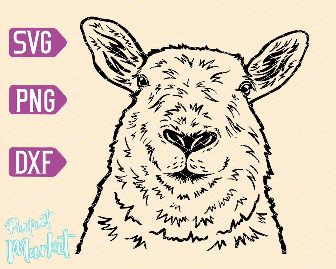 Sheep Face Svgsheep Silhouetteflock of Sheep Svgsheep - Etsy