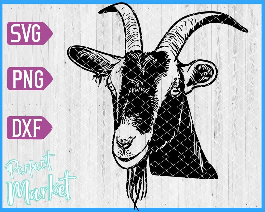 Goat Svg Files,goat Farm Animal Svg,goat Head Svg Cricut,goat Svg,goat ...