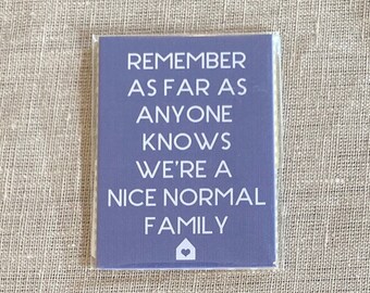 Nice Normal Family | Etsy UK