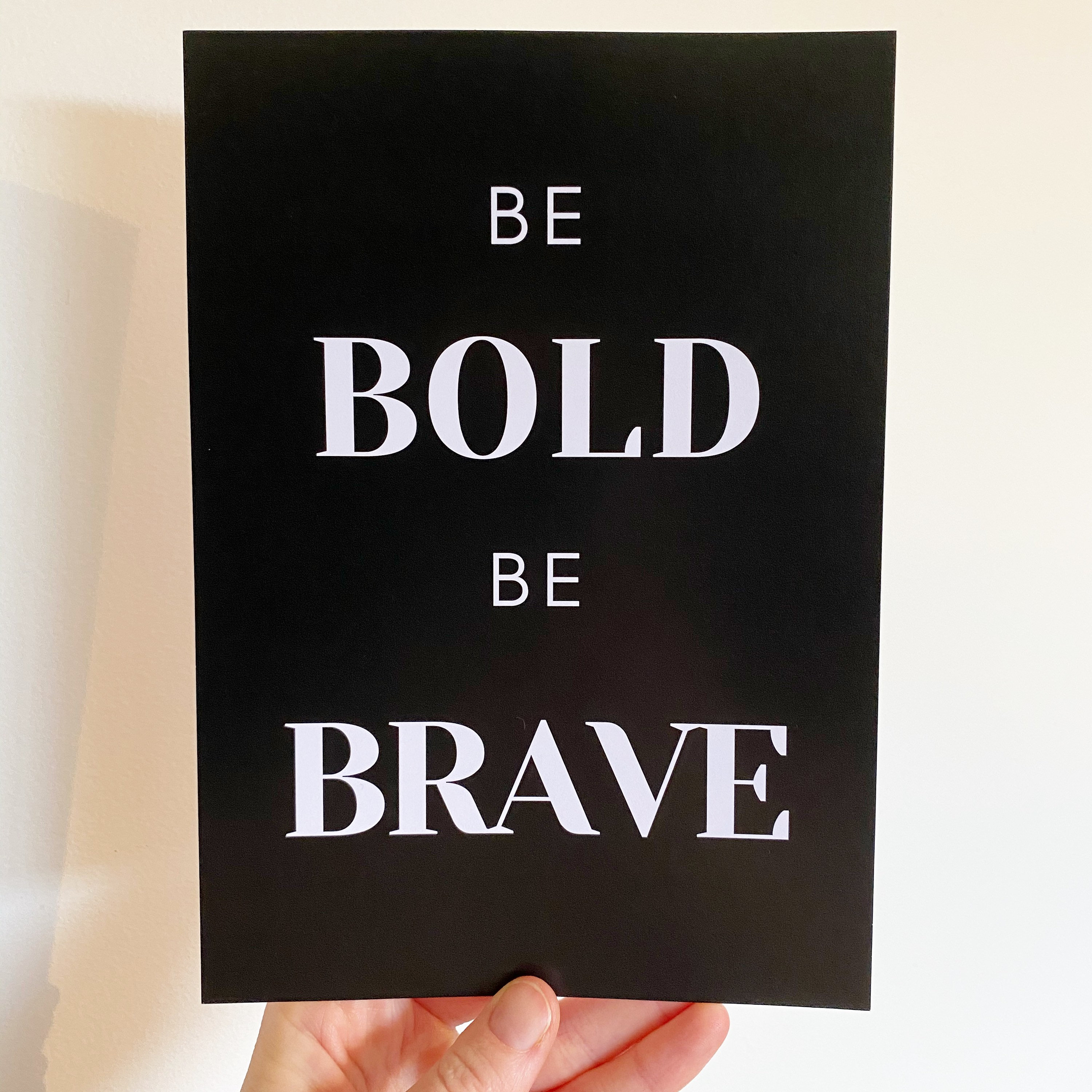 Be Bold Be Brave Print Gift for Dad Office Print Be Bold - Etsy UK
