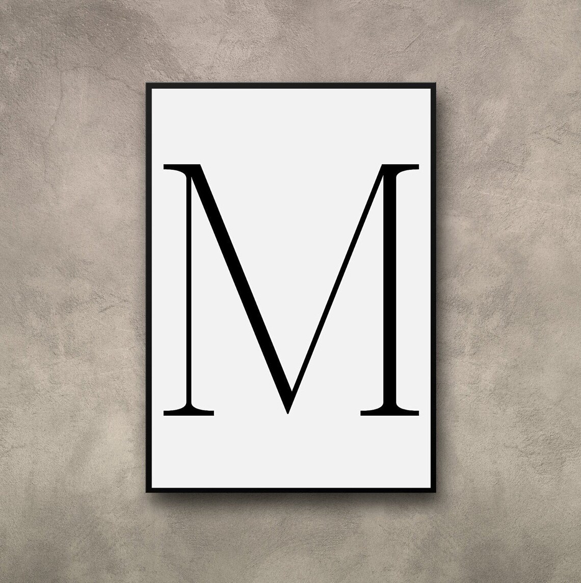 M Print Letter M Print Alphabet Print Letter Print Simple - Etsy UK