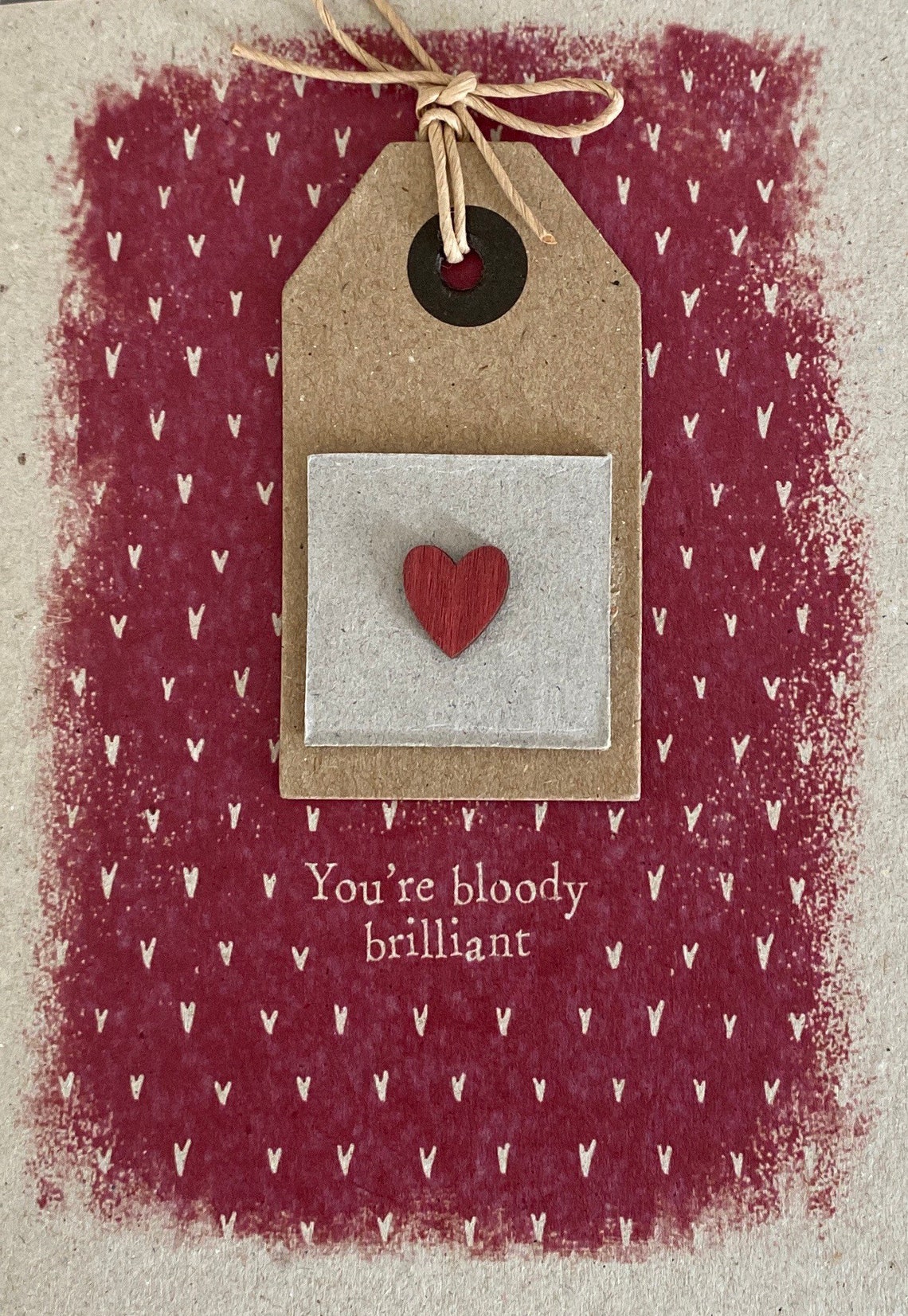 You're Bloody Brilliant Card, Thank You Card, Anniversary Card ...