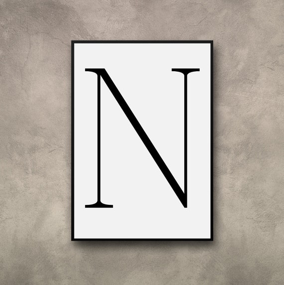 N Alphabet To Print N Is For' Alphabet Nursery Art Print