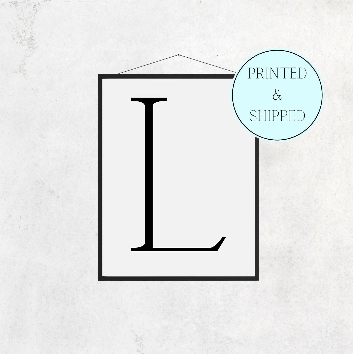 L Print Letter L Print Alphabet Print Letter Print Simple | Etsy