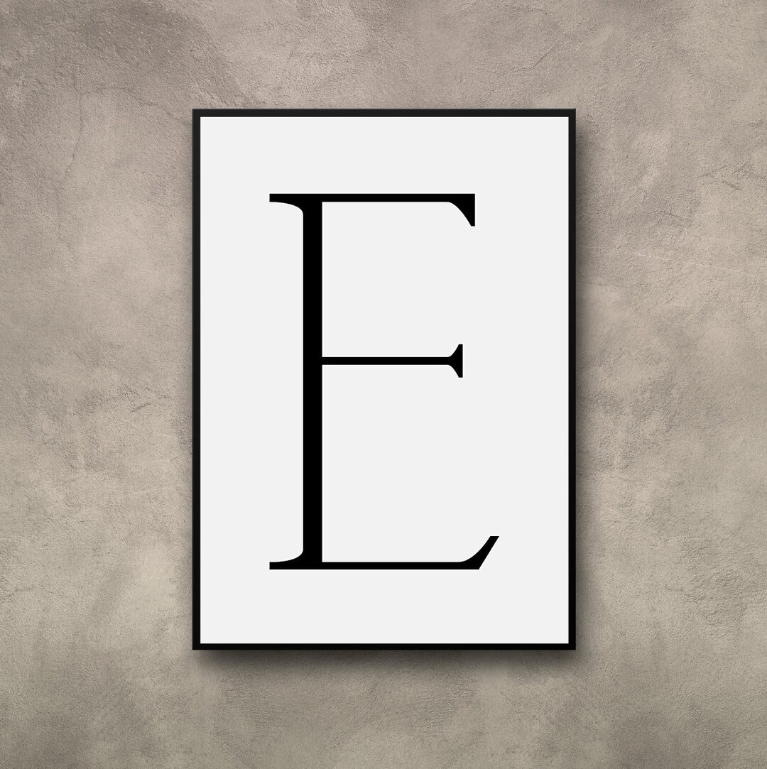 E Print, Letter E Print FREE P&P - Etsy