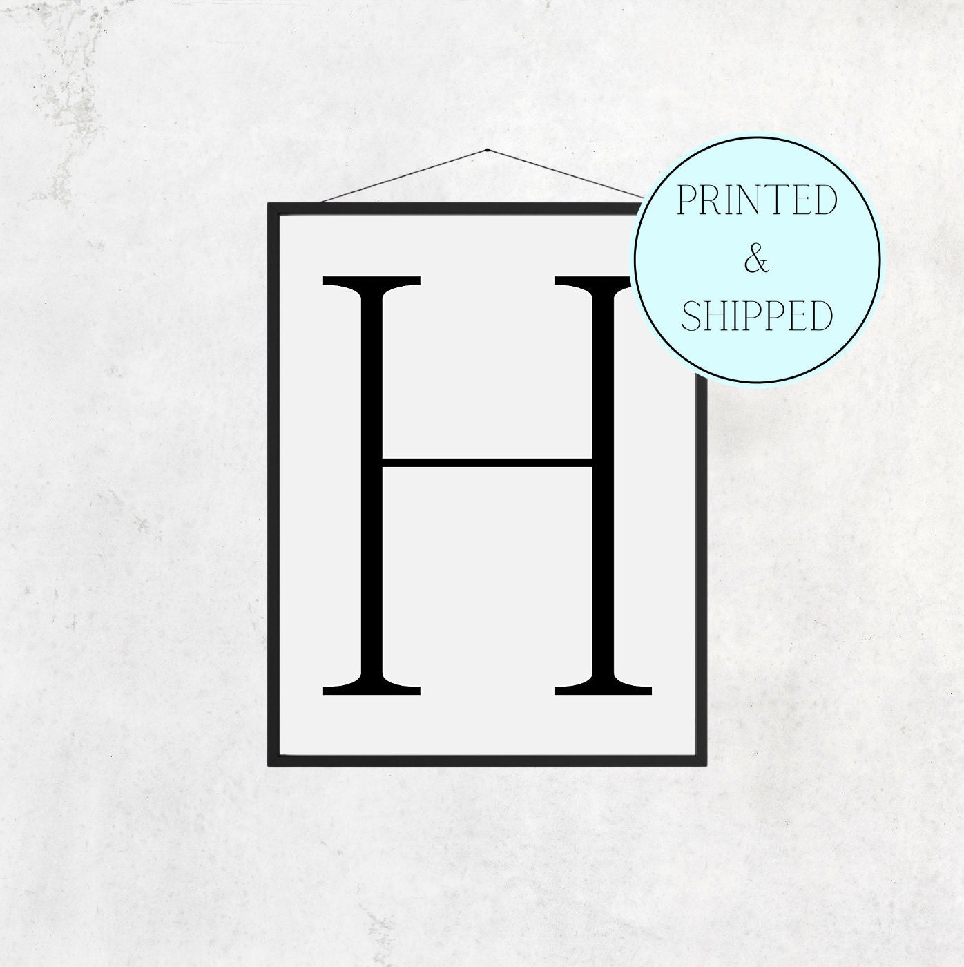 H Print Letter H Print Alphabet Print Letter Print Simple | Etsy