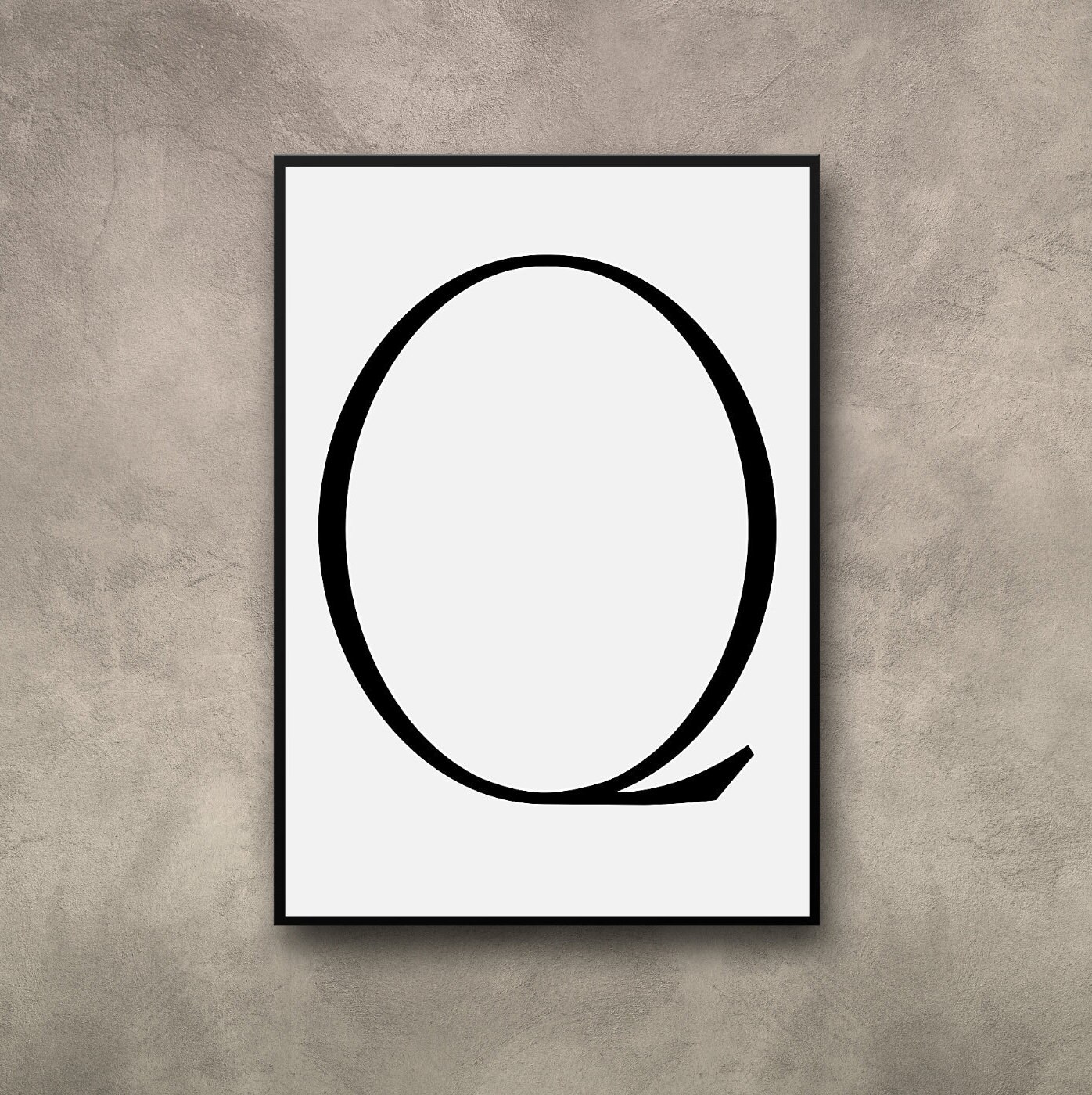 Q Print Letter Q Print Alphabet Print Letter Print Simple - Etsy UK