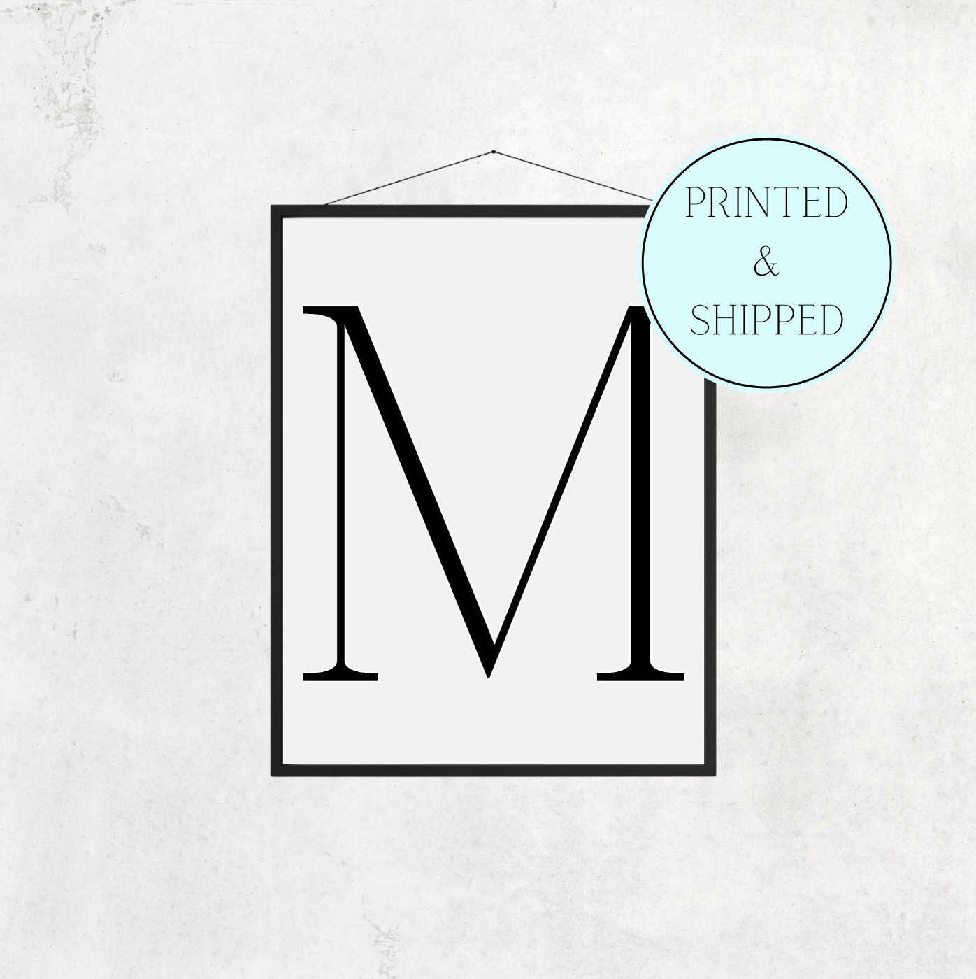M Print Letter M Print Alphabet Print Letter Print Simple - Etsy UK