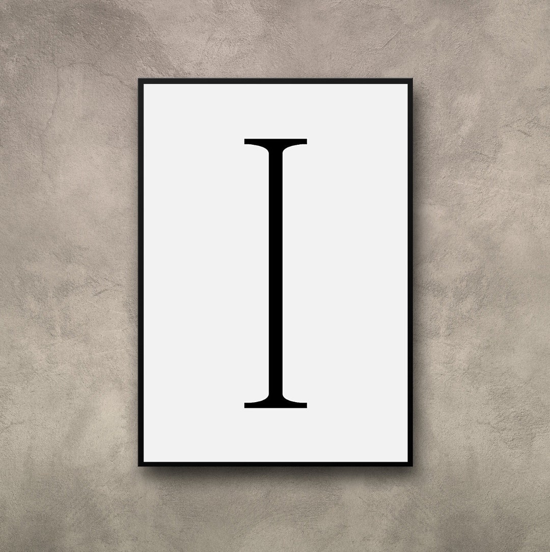 I Print, Letter I Print FREE P&P - Etsy