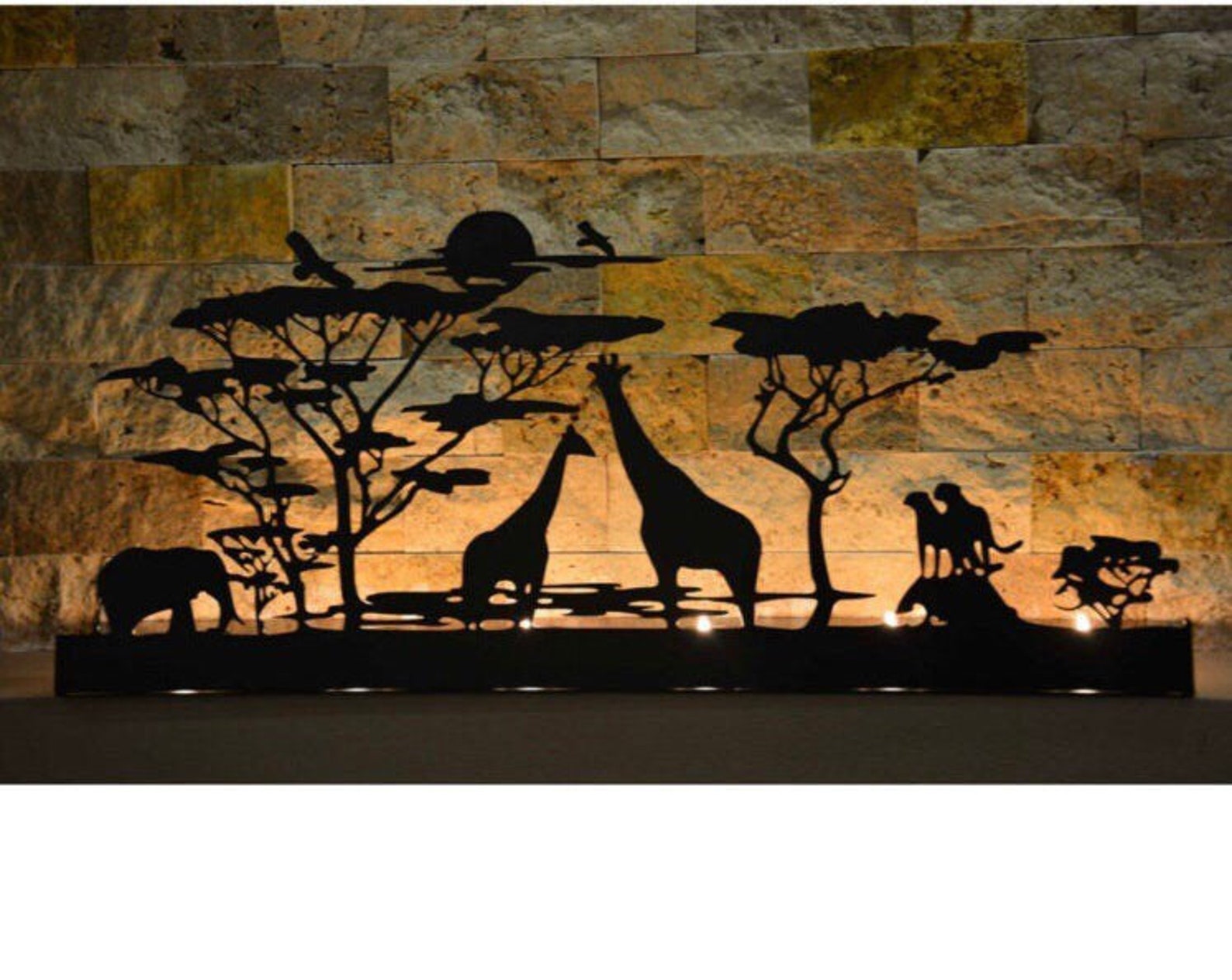 Decorative Safari Metal Candle Holder - Etsy