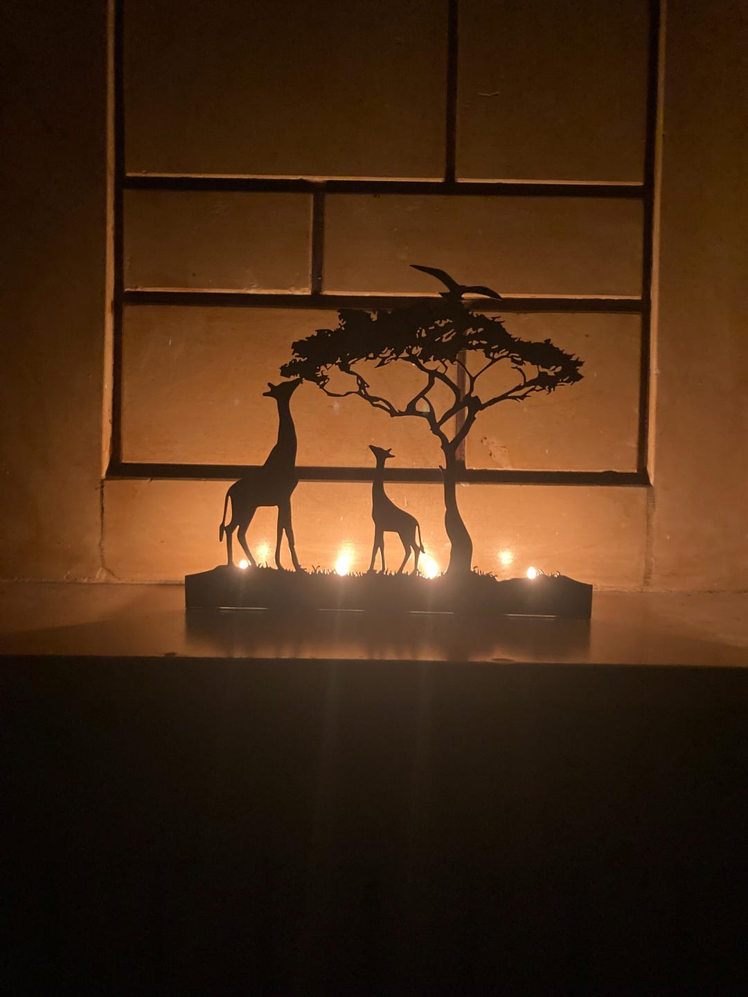 Quadruple Giraffe Metal Candle Holders Giraffe Decor Giraffe Candle - Etsy