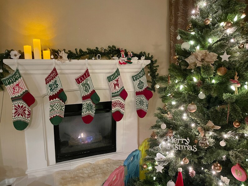 Fair Isle Stocking Bell Instant download Pattern for | Etsy