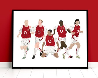 Arsenal Invincibles Art Print Gift Arsenal Present Arsenal - Etsy UK