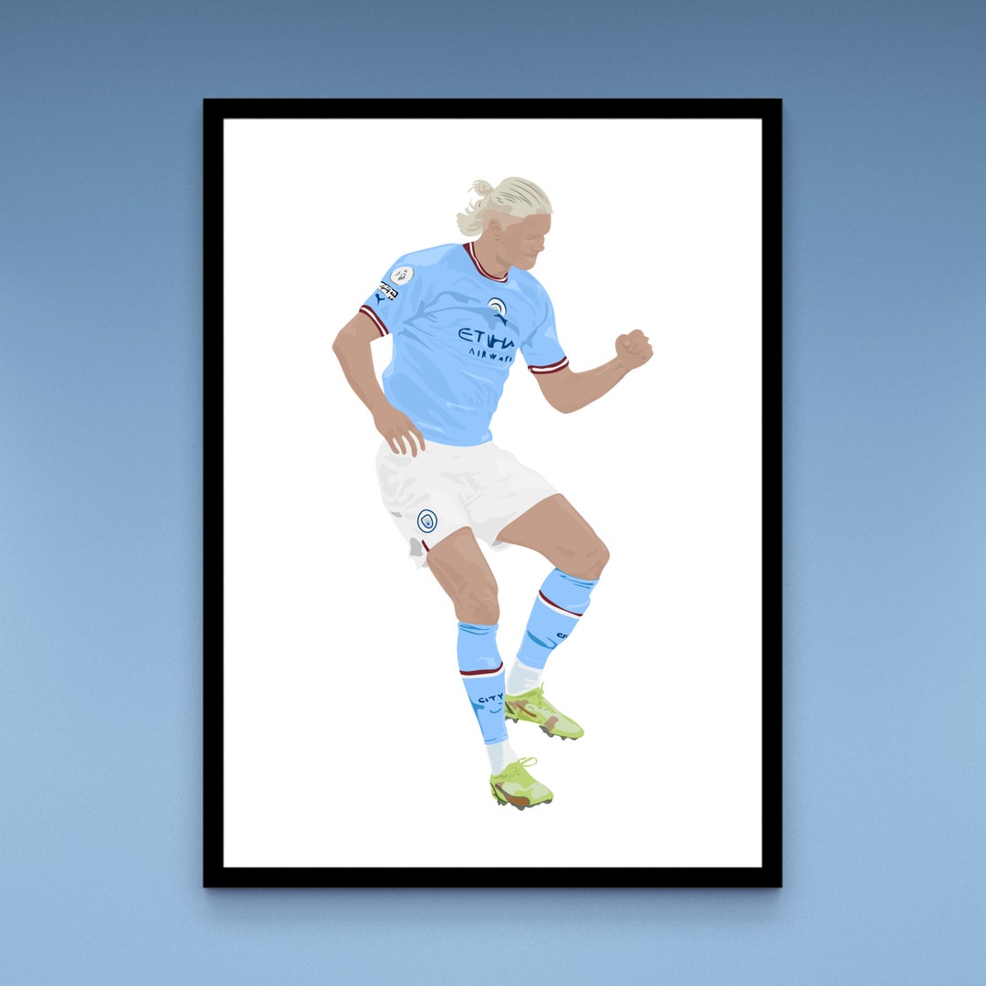 Erling Haaland Print - Etsy