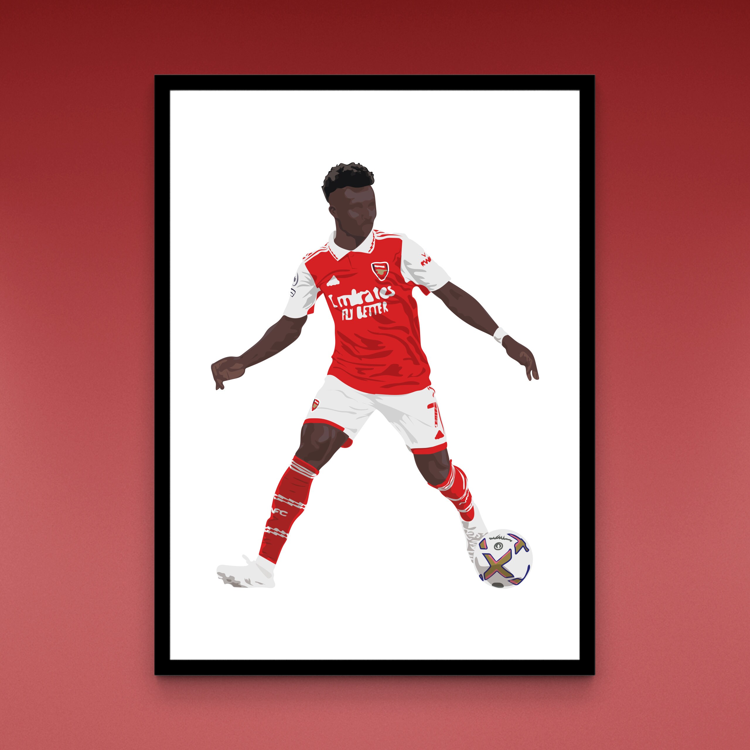 Bukayo Saka Print - Etsy
