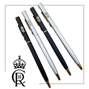 King Charles III 2022 Engraved 4 Pens King's Coronation - Etsy