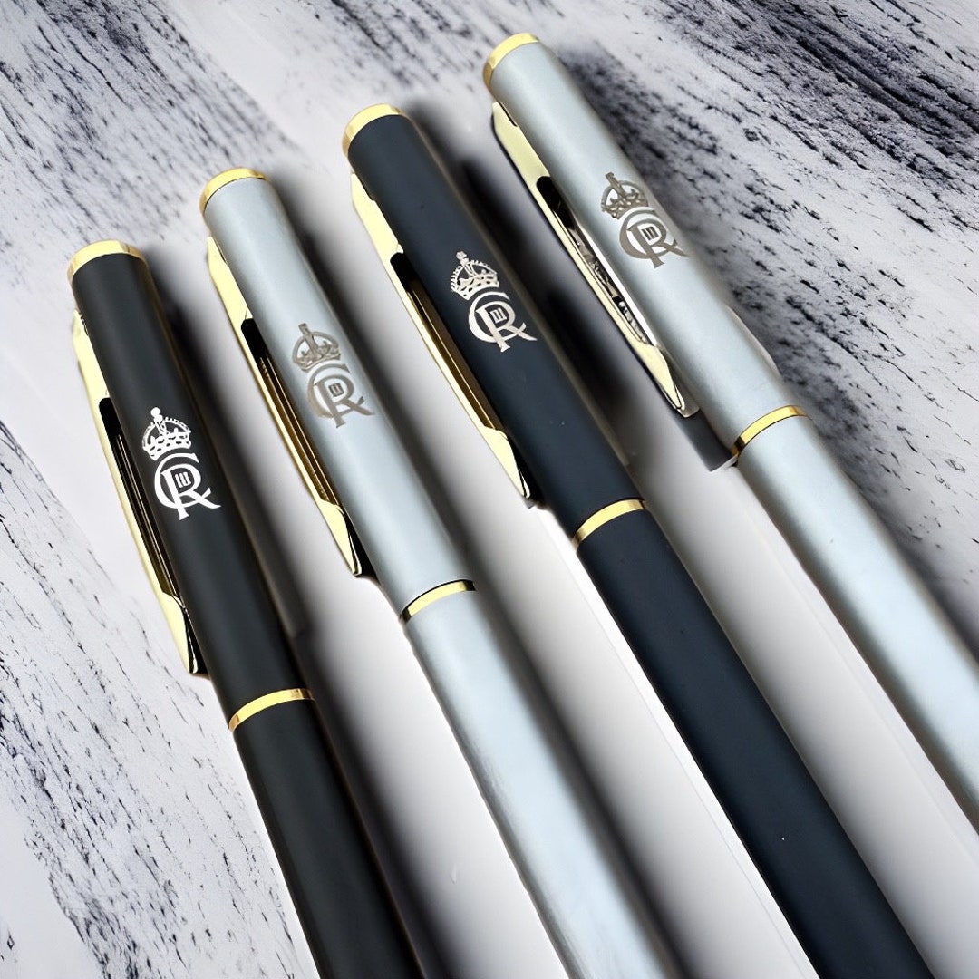 King Charles III 2022 Engraved 4 Pens King's Coronation - Etsy