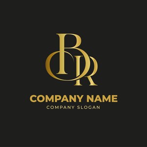 Deluxe BR Vector Logo in Gold. Instant Download. Complete Vectors. 100% ...