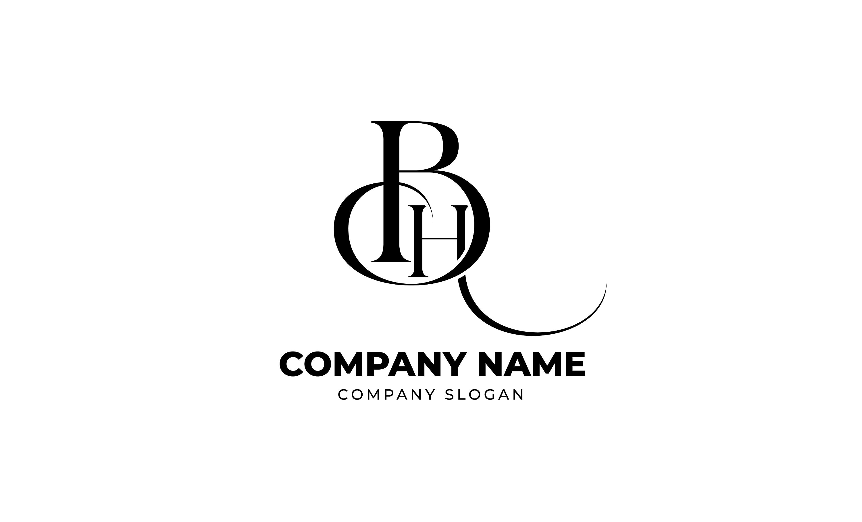 Deluxe BH Vector Logo in Gold. Instant Download. Complete Vectors. 100% ...