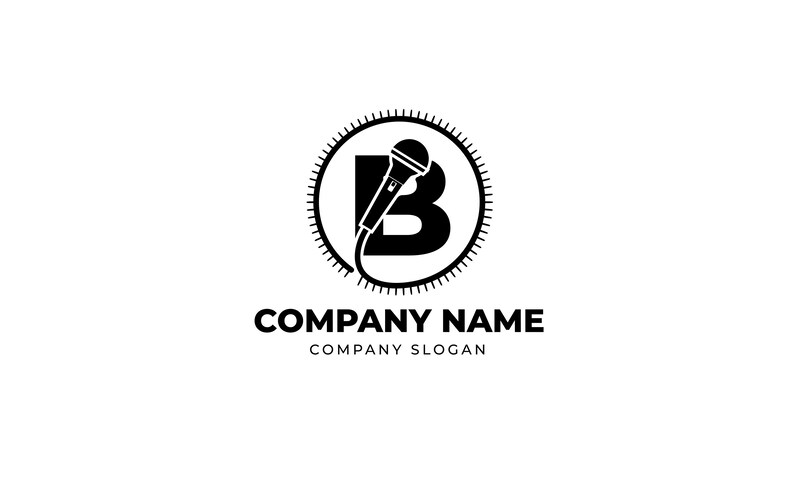 Gold Letter B Micro Vector Logo. Instant Download. Complete Vectors ...