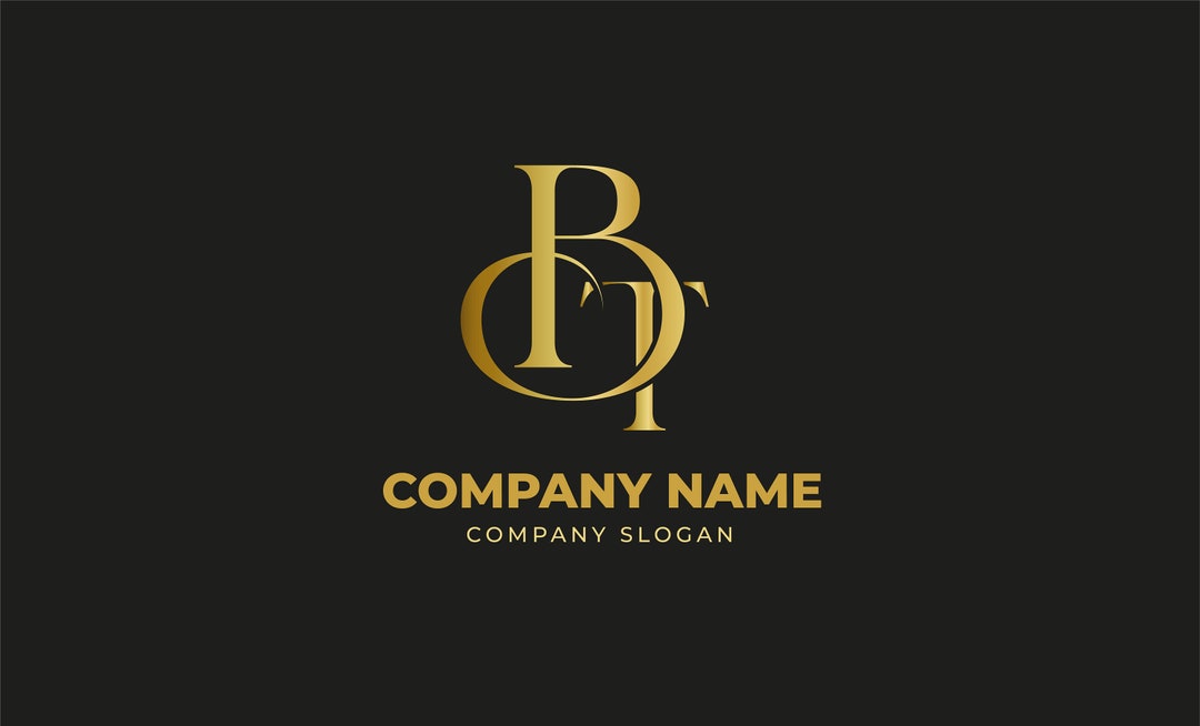 Deluxe BT Vector Logo in Gold. Instant Download. Complete Vectors. 100% ...