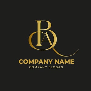 Deluxe BA Vector Logo in Gold. Instant Download. Complete Vectors. 100% ...