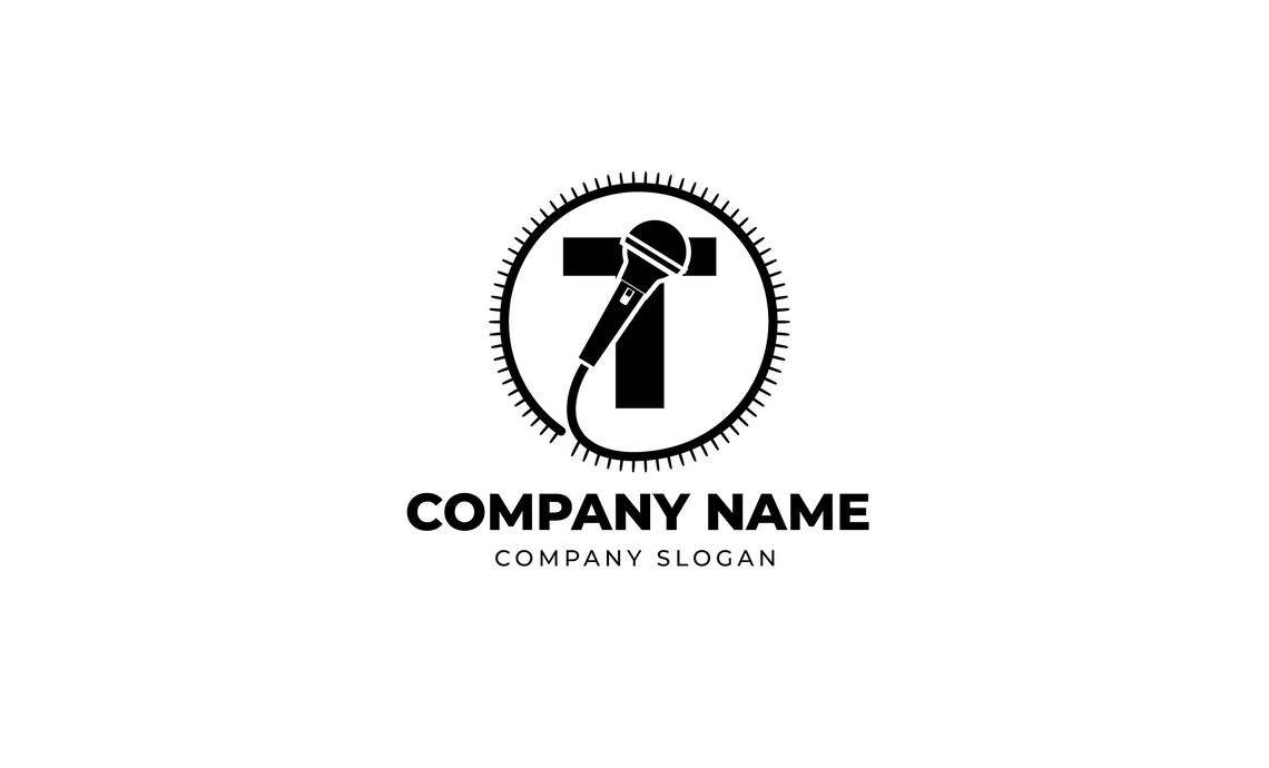 Gold Letter T Micro Vector Logo. Instant Download. Complete Vectors ...