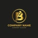 Gold Letter B Micro Vector Logo. Instant Download. Complete Vectors ...