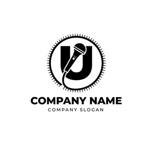 Gold Letter U Micro Vector Logo. Instant Download. Complete Vectors ...