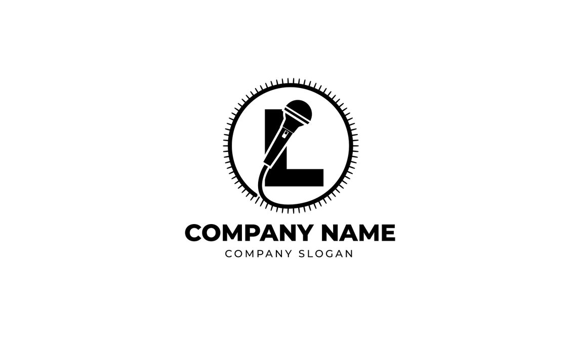 Gold Letter L Micro Vector Logo. Instant Download. Complete Vectors ...